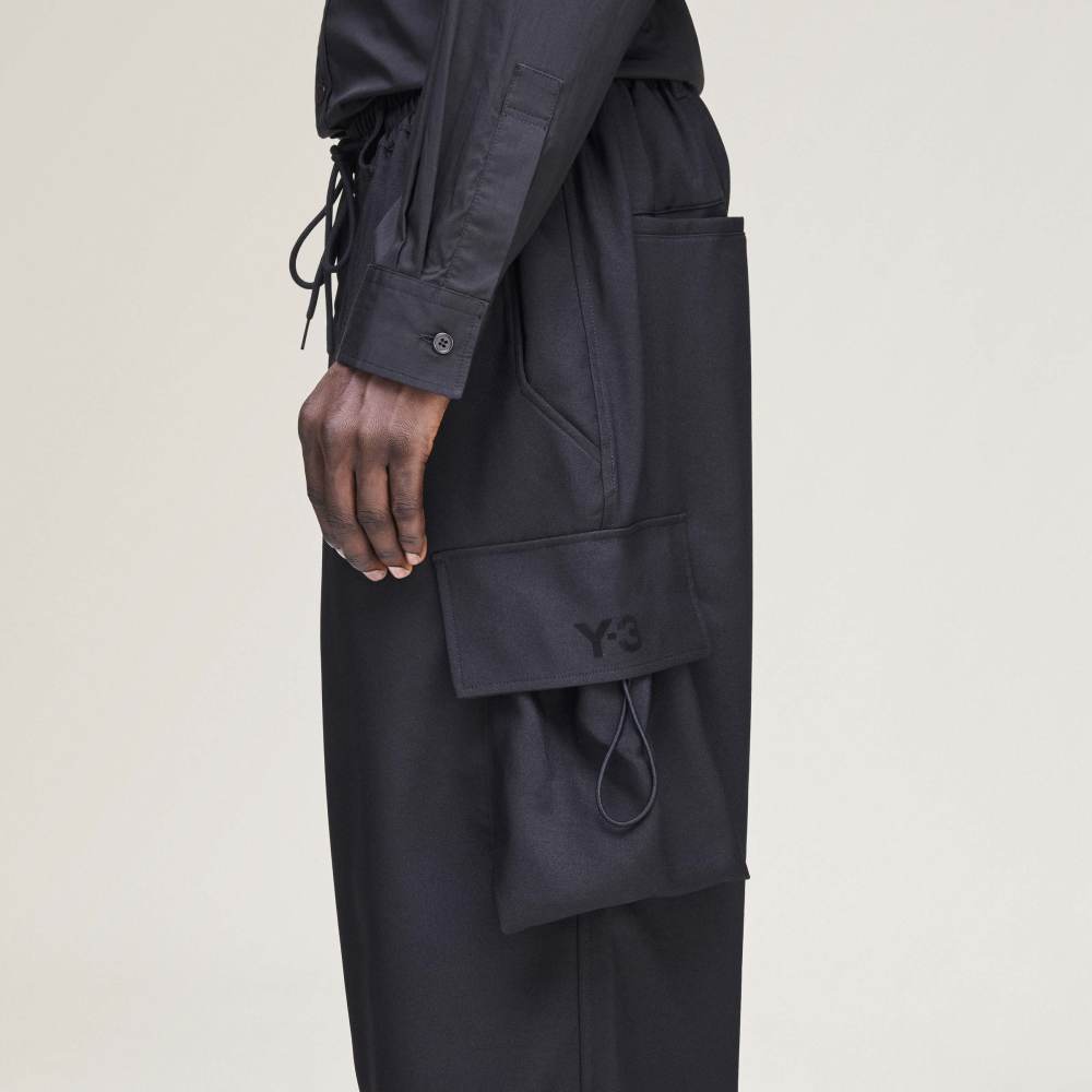 Y-3 SPORT UNIFORM CARGO PANTS BLACK